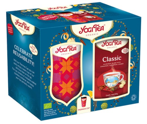 Zestaw Yogi Tea kubek termiczny i herbata Classsic Sklep joga-joga.pl