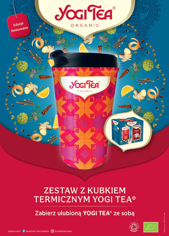 Zestaw Yogi Tea kubek termiczny i herbata Classsic Sklep joga-joga.pl